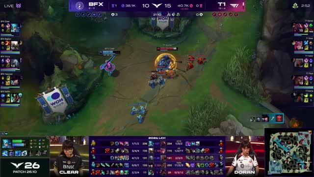 [클립][cc] [bfx Vs T1] 2026 Lck 정규 시즌 Soop Vod